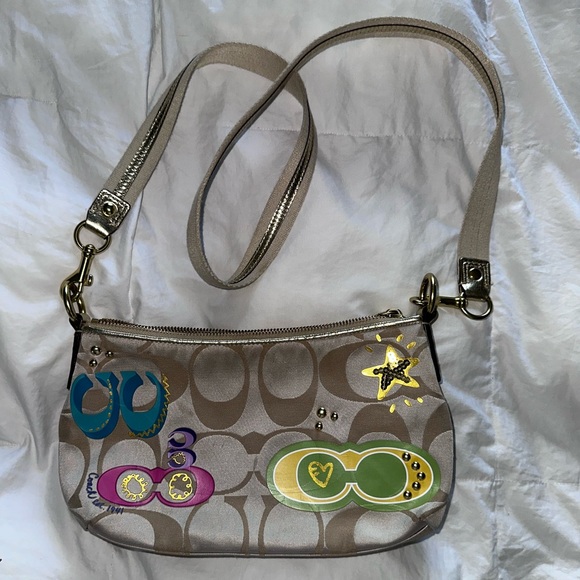Coach | Bags | Vintage Coach Shoulder Bag E169f17587 Multi Color ...